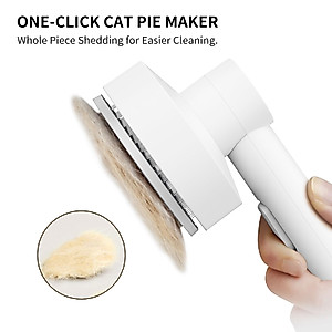 Cat Brush Self Cleaning Slicker for Indoor Shedding Short Haired Dogs Grooming Supplies for Long Hair Pet Comb Essentials Tools for Pitbulls Removes Matted Fur and Loose Undercoat Set (Orange)