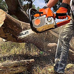 SENSILIN 10 Inch Chainsaw Chain R40, Milwaukee Pole Saw Chain Fits Ryobi, Black & Decker, Worx, Echo, Craftsman, Milwaukee M18 Pole Saw - 3/8” LP Pitch.043” Gauge, 40 Drive Links