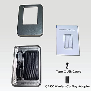 Wireless CarPlay Dongle for iPhone - Apple Bluetooth Pair Magic Box Convert Wired to Wireless for Carplay Car Auto Connect No Delay iOS Link Stable Transmission Plug and Play Carplay Adapter