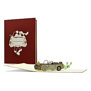 Diese-Klappkarten Wedding Card Car I Elegant and Elegant Wedding Card for Bride and Groom | Gift Idea for Wedding Gift | Gift and Card for Wedding | L19