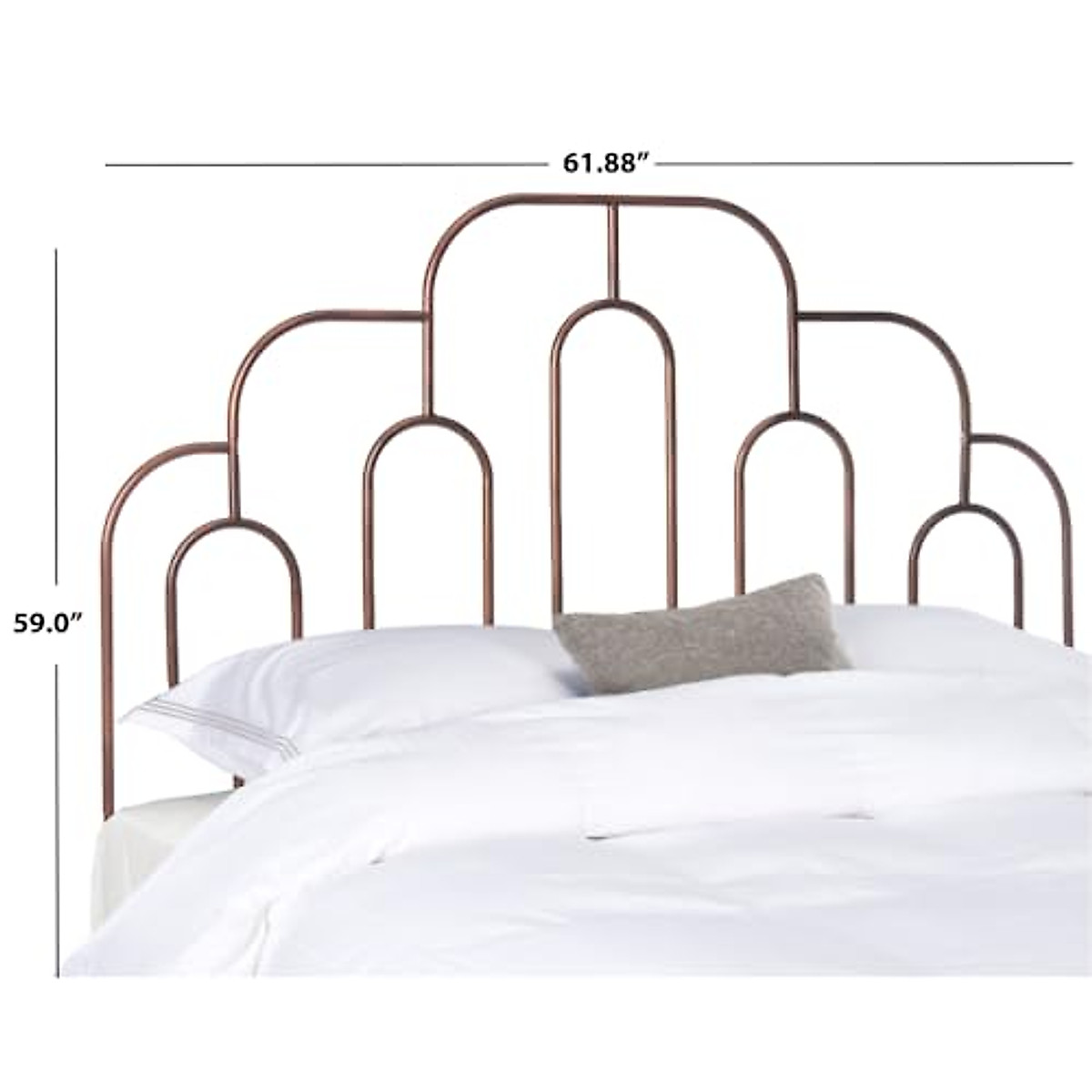 Safavieh Home Paloma Retro Antique Bronze Headboard, Queen