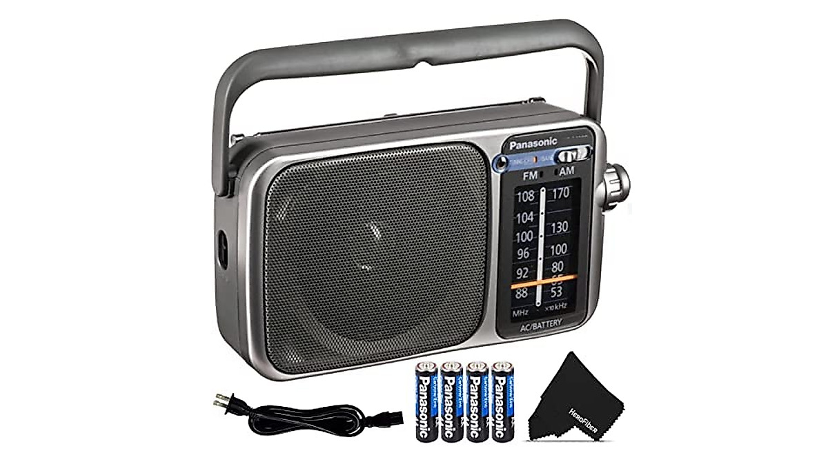 Panasonic Portable Radio AM/FM Battery Powered Electric with LED Tuning ...