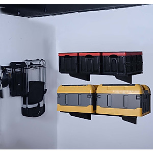 TPSHKE 2 Tier 1.29x6 ft, Garage Wall Shelving, 500LBS Heavy Duty Floating Shelves, 2-Pack 15.6x72 inch Garage Shelving Wall Mounted, Black