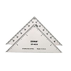 ZONA - ZON37433 Zona 37-433 Triangle, Stainless Steel, 3-Inch