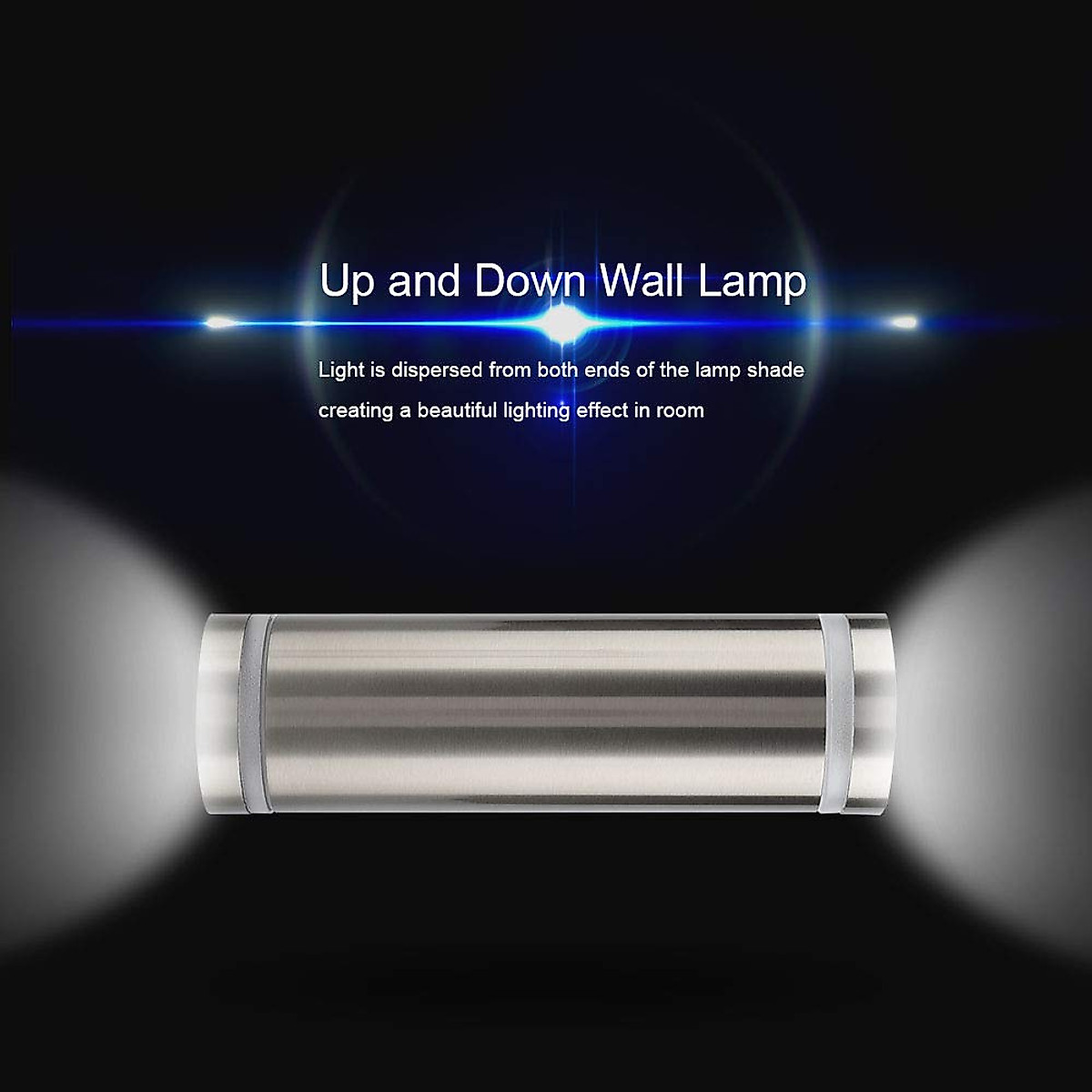 LED Wall Light ，1Pc Up and Down Wall Light Indoor Outdoor Home Garden Lawn Decor Lamp LED Bulbs Included