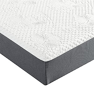 PrimaSleep 10 Inch Gel Infused Superior high-Density Memory Foam Mattress, CertiPUR-US® Certified, Gray, Queen