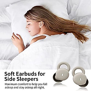 Smallest Invisible Sleep Earbuds Comfortable Noise Blocking Wireless Headphones for Sleeping Bluetooth Flat Ear Buds for Side Sleepers,Tiny Hidden Sleepbuds for Work Sports