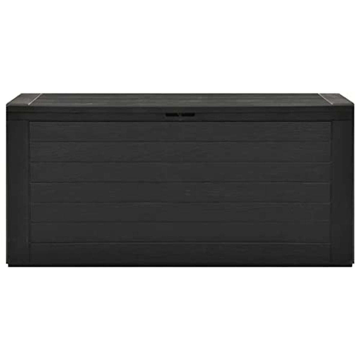 vidaXL Patio Storage Box Garden Cushion Deck Outdoor Storage Chest Storing Pillow Tool Box Blanket Indoor Interior Container Brown 45.7"