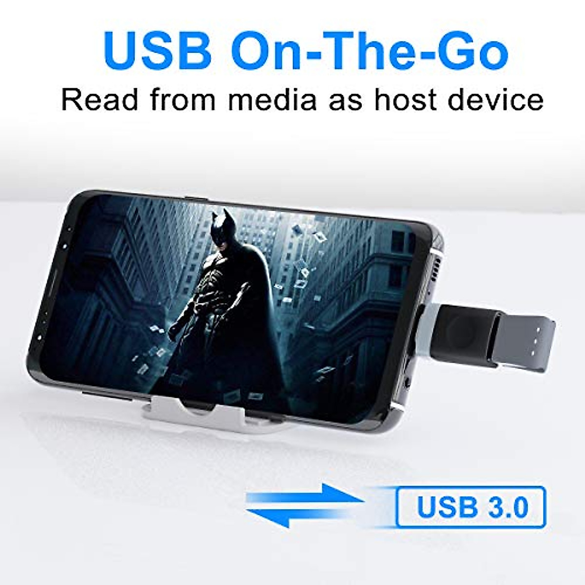 Basesailor USB C Male to USB 3.0 Female Adapter 3 Pack,Thunderbolt 3 to Type A OTG Converter for MacBook Pro,iPad Air 4 4th 5 5th Mini 6 6th Generation,Microsoft Surface Go,Samsung Galaxy S23 S21 S22