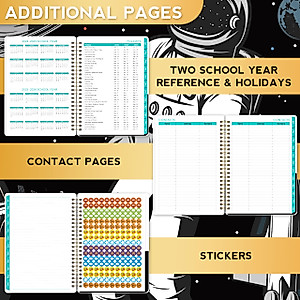 Student Planner 2024-2025 - Student Planner for Academic Year 2024-2025, July 2024 - June 2025, 8.46'' x 6.37'', Weekly & Monthly Pages with Holidays, Tabs, Stickers, Ruler, Pocket