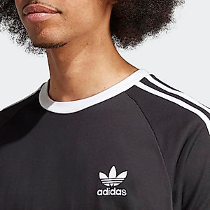 adidas Originals Men's Adicolor Classics 3-Stripes T-Shirt, Black, X-Large