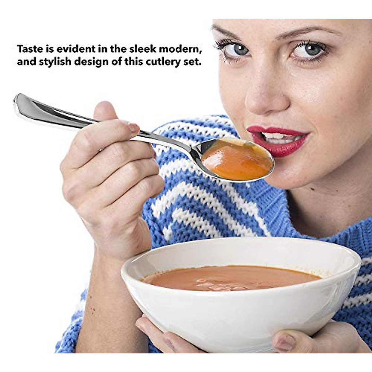 Stock Your Home 125 Disposable Heavy Duty Plastic Spoons, Fancy Plastic Silverware Looks Like Real Cutlery - Utensils Perfect for Catering Events, Restaurants, Parties and Weddings (Silver)