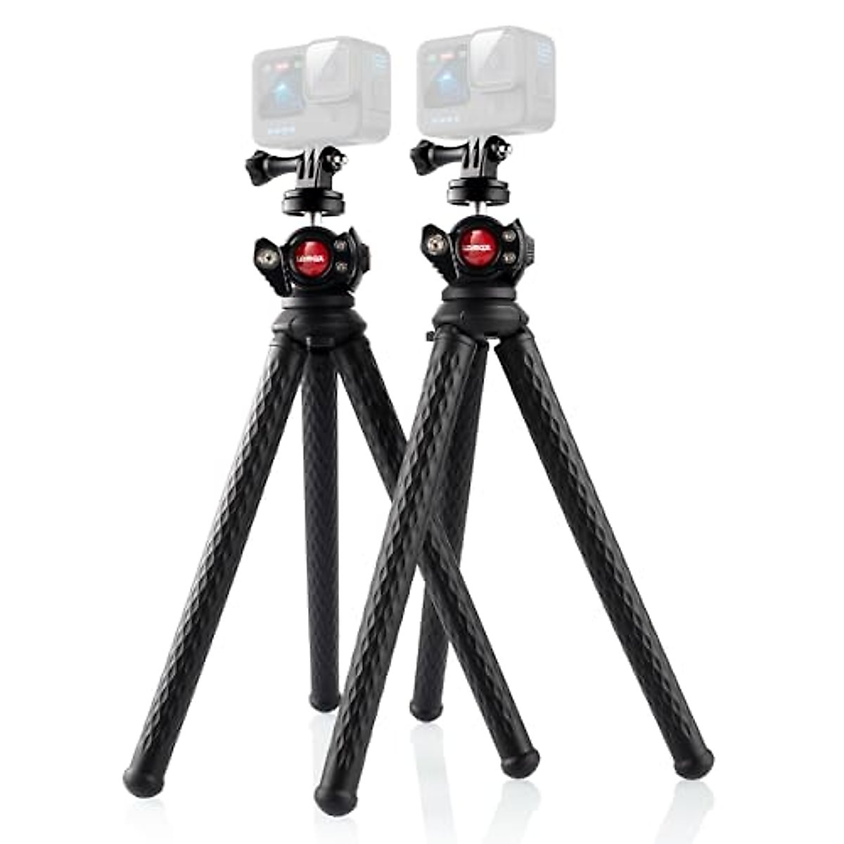 Lammcou Flexible Action Camera Tripod for GoPro Hero 11 10 9 8 Insta360, Bendable Small Mini Action Camera Gorrila Tripod - Perfect for Travel and Adventure