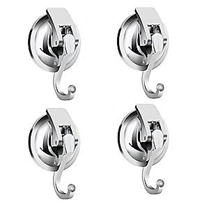 iRomic Heavy Duty Vacuum Suction Cups Hooks (4Pack) Specialized for Kitchen&Bathroom&Restroom Organization
