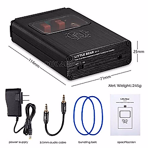 Little Bear B4-X Portable Dual-Mono Vacuum Tube Headphone Amplifier; Mini Balanced Audio Headphone Amp B4 Upgrade Version