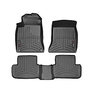 WeatherTech Custom Fit FloorLiners for Mercedes AMG CLA 45, CLA 45 AMG, GLA 45 AMG, CLA-Class, GLA-Class, AMG GLA 45-1st & 2nd Row (44515-1-2), Black