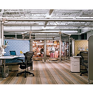 Herman Miller Classic Aeron Task Chair: Tilt Limiter w/Seat Angle Adj - Lumbar Pad - Fully Adj Vinyl Arms - Standard Carpet Casters