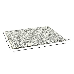 12"x16" Natural Granite Chopping Board (White), By Home Basics | Cutting Boards For Kitchen | Kitchen Serving Boards With Non-Skid Feet | For Veggies, Meats, and Dough Preparation