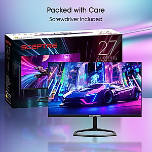 Sceptre 27 inch 240Hz Gaming Monitor AMD FreeSync Premium HDMI DisplayPort Build-in Speakers Machine Black 2024 (FWD240 Series)