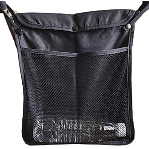Stroller Bag Organizer Black with two Storage Pockets front mesh pocket for bottles nappy baby cloth