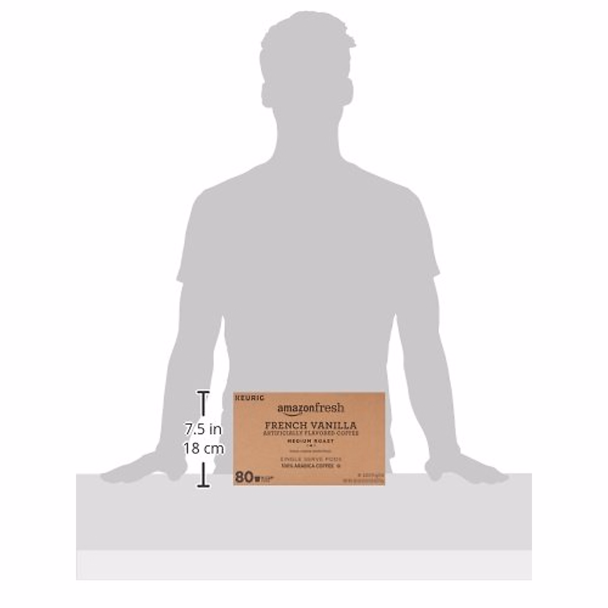 AmazonFresh 80 Ct. K-Cups, French Vanilla Flavored Medium Roast, Keurig K-Cup Brewer Compatible