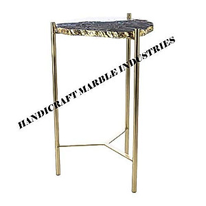 Grey Agate Table Top, Agate Side Table, Counter Top Agate Coffee Table, Agate Table Top, Quartz Organic Side Edge, Gemstone, Stone, Agate