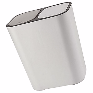 Kisangel 1pc Dual Trash Can for Recycling and Trash Garbage Can with Lid Trash Can Kitchen(15L)