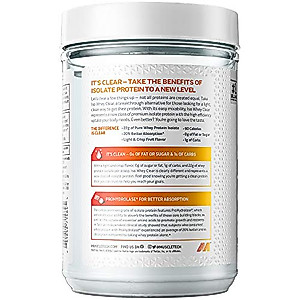 Whey Protein Powder | MuscleTech Clear Whey Protein Isolate | Whey Isolate Protein Powder for Women & Men | Clear Protein Drink | 22g of Protein, 90 Calories | Orange Dreamsicle, 1.1lb (19 Servings)