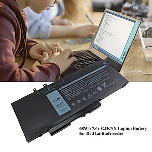 68Wh GJKNX Laptop Battery for Dell Latitude 5580 5480 5280 5490 5590 5491 5591 5288 5488 5495 E5480 E5580 E5490 E5590 E5591 Precision 15 3520 3530 M3520 M3530 GD1JP 5YHR4 451-BBZG DY9NT 0DY9NT 0GD1JP