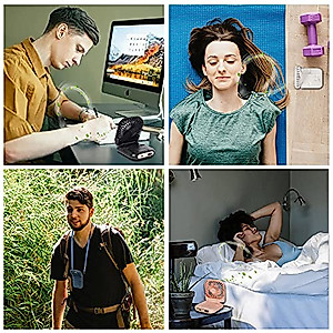 FADACHY Mini Handheld Fan Portable Charger Small Fan Breeze Quiet Power Rechargeable USB Fan for Travel Small Personal Fan, Outdoors, Hiking, Camping, white