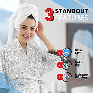 Infinitee Xclusives 100% Cotton Luxury Bath Towels Set of 2 (27x54 Inches), Soft, Absorbent, Quick Dry, Perfect Towels for Bathroom, Gym, Spa & Hotel |Brilliant White|