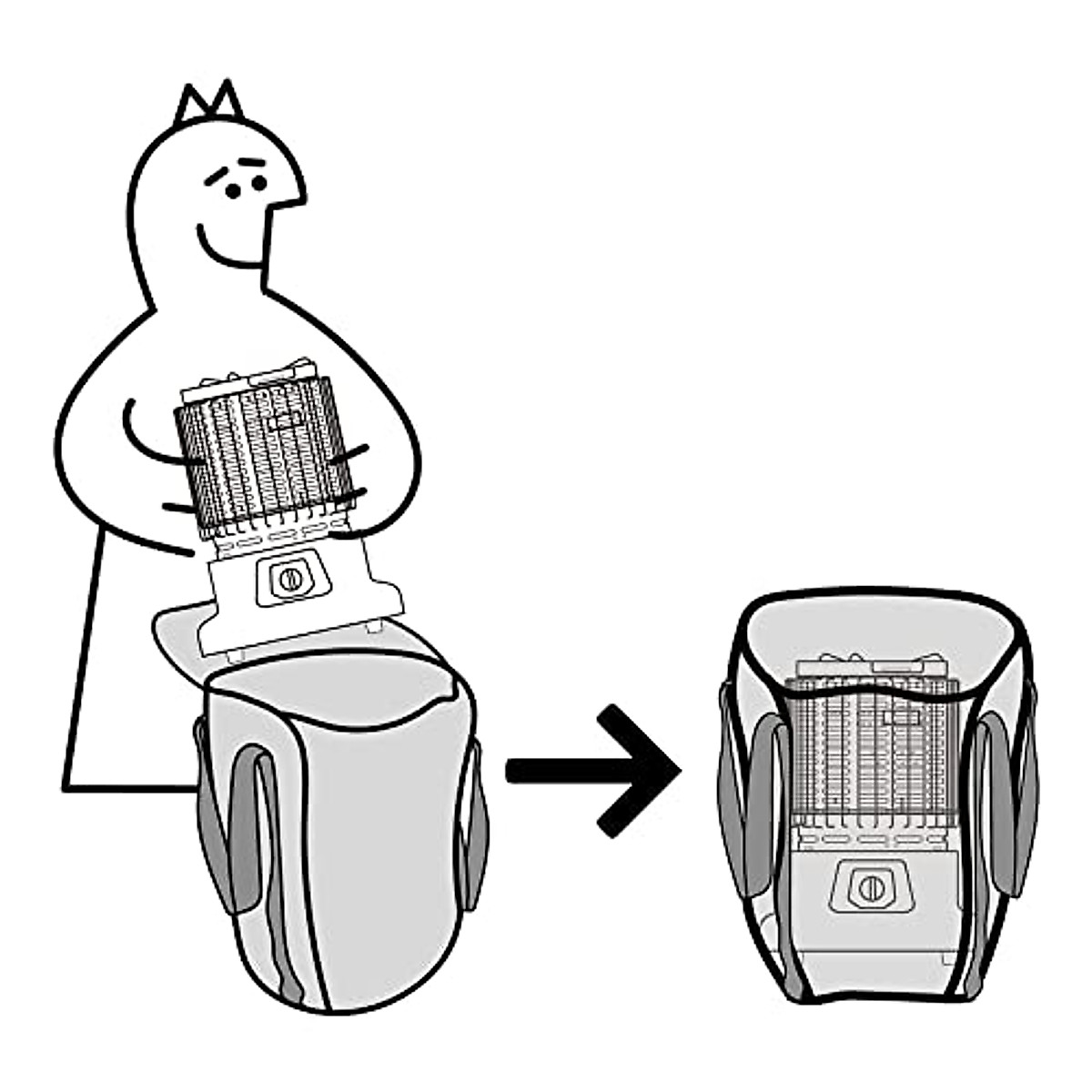 Campy Gear Carrying Bag for Hunky 18,000 BTU 2 in 1 Propane Heater & Stove