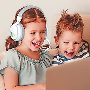 ELCTHUNDER Gaming Headset for Xbox One, PS5, PS4, PC Kids Headphones for School Over-Ear Wired Headphones with Microphone Gaming Headphones with RGB Light