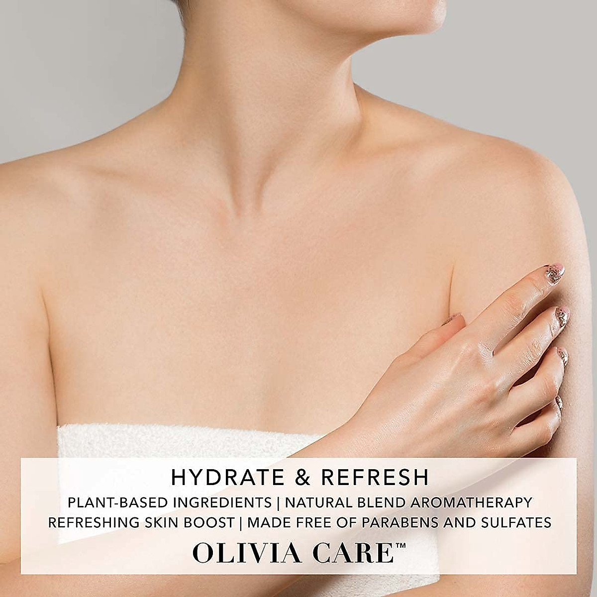 Olivia Care Body Mist Spray Made with Natural Sugared Rose Fragrance Scent - Refreshing, Soothing & Moisturizing - Eliminate Odor with Fresh Floral Aroma