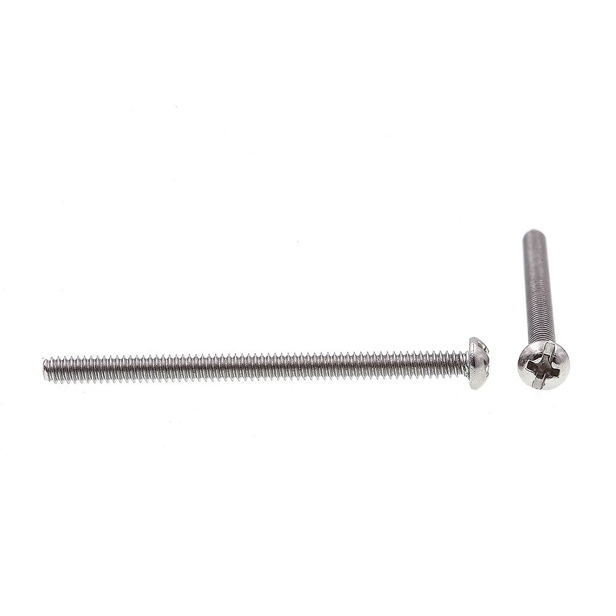 Prime-Line 9003381 Machine Screw, Round Head, Slotted/Phillips Combo, #6-32 X 2 in, Grade 18-8 Stainless Steel, Pack of 100
