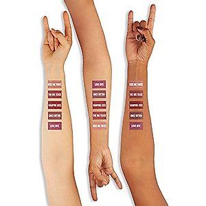 EDDIE FUNKHOUSER Twisted Kisses Matte Lip Crayon, Full Coverage Matte Lipstick (Kiss Me Twice)