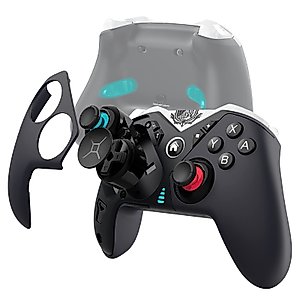 NexiGo Elite Switch Pro Controller with 4 Back Buttons, Swappable D-pad & Left Joystick, Trigger Stops, Turbo, Dual Vibration, Bluetooth, for Nintendo Switch/Lite/OLED