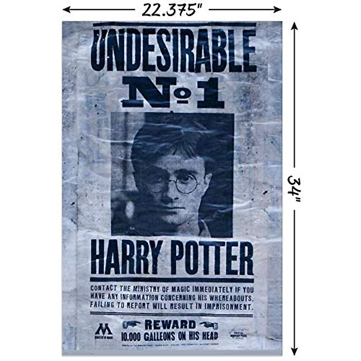 Trends International The Wizarding World: Harry Potter - Undesirable Wall Poster, 22.375" x 34", Unframed Version
