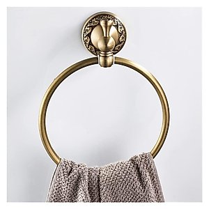 Towel Racks Bath Towel Holder,Hand Towel,European Antique Brass Towel,Retro Towel Rack,Hardware,Wall Mounted Hanging Rack for Toilet Kitchen