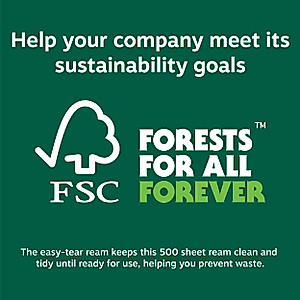 Staples Inkjet Paper – 8.5” x 11” Multipurpose, 24 lbs, 98Bright, 5-Reams/Carton