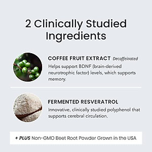 humanN SuperBeets Memory & Focus Brain Supplement Chews – Mental Alertness – Clinically Studied Nootropics, Resveratrol Plus Beet Root Powder, Blueberry Pomegranate Flavor, 30 Count