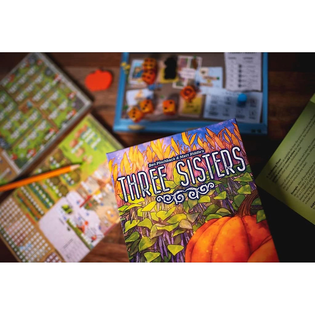 Three Sisters , A Strategic Roll and Write Board Game About Gardening - 25th Century Games