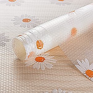 INNOLITES Shelf Liners for Kitchen Cabinets, Non Adhesive Drawer Liner Non Slip Cabinet Liner, for Kitchen Shelf Liner Pantry Cupboard Refrigerator Dresser (17.7 x 78.7 Inch)