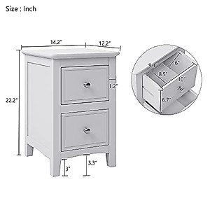Harper & Bright Designs Bedroom Sets, 3 Pieces Bedroom Sets with King Size Bed, Nightstand End Table and Dresser, Wood Bedroom Furniture Set (White_King, 3 Piece)