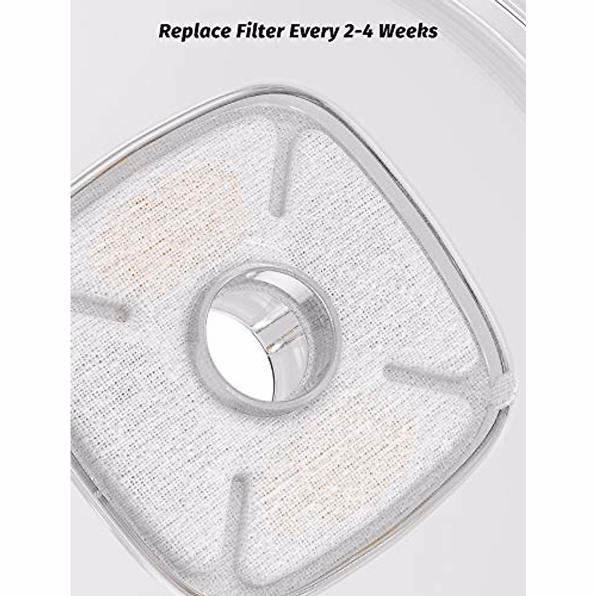 Loomla 4 Pack Replacement Filters & 4 Pack Replacement Pre-Filter Sponges for Bellflower Pet Fountain Cat Water Fountain (VC1456)