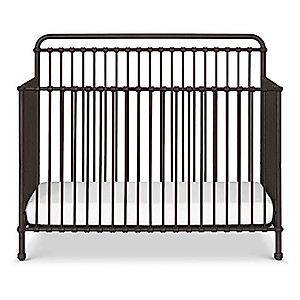 Namesake Winston 4-in-1 Convertible Metal Crib in Vintage Iron, Greenguard Gold Certified
