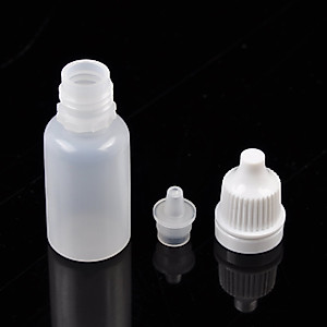 Jespeker 50 PCS Plastic Dropper Bottle Drop Bottles Empty Squeezable Eye Liquid Essential Oil Squeeze Bottle Small Dropper Refillable Containers with Caps 10ml