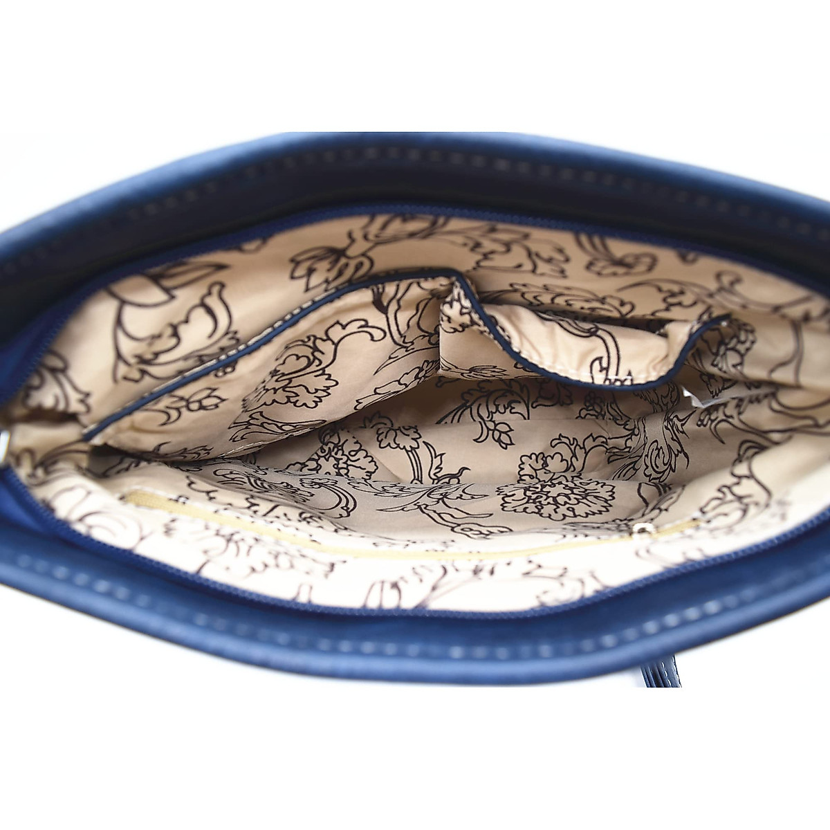 WESTERN ORIGIN American Flag Stars and Stripes Rhinestone Studs Crossbody Handbag USA Patriotic Women Purse Leather Single Shoulder Bag (Red White Blue)