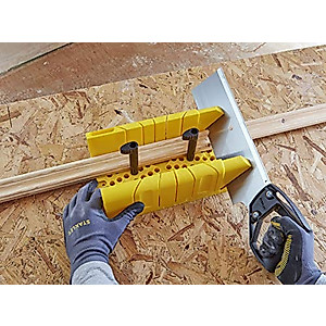 Stanley 1-20-600 Saw Storage Miter Box with Saw, Black