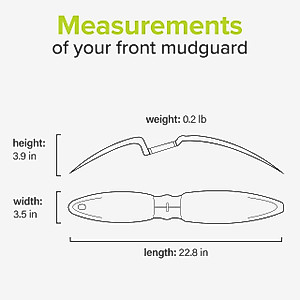 VELMIA Bike Fender Set [24-29 inch] - Universal Bike mud Guard, Mountain Bike Fender Against Splashing Water & Dirt I Bicycle fenders, Bike fenders